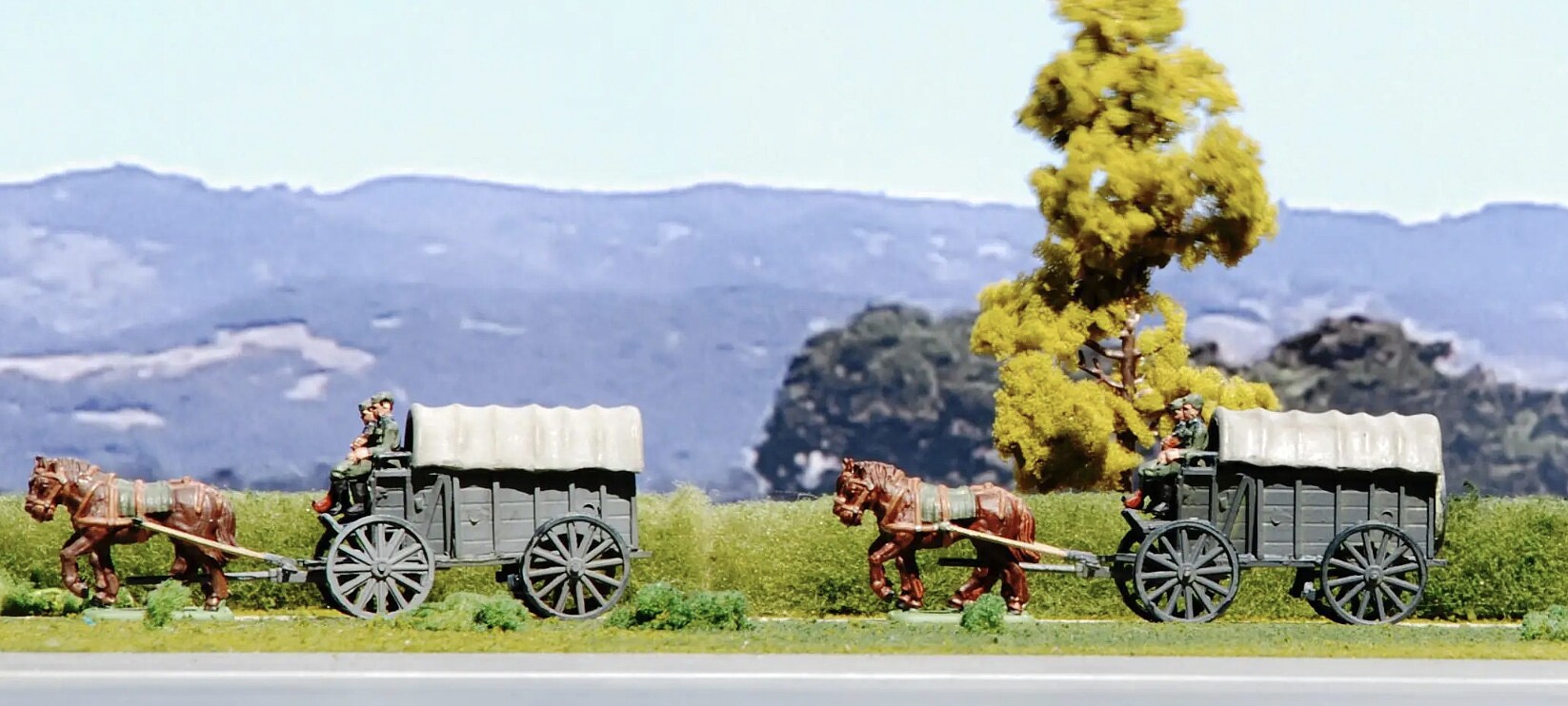 WWII German Field Wagon -- Plastic Model Military Vehicle Kit -- 1/72 ...