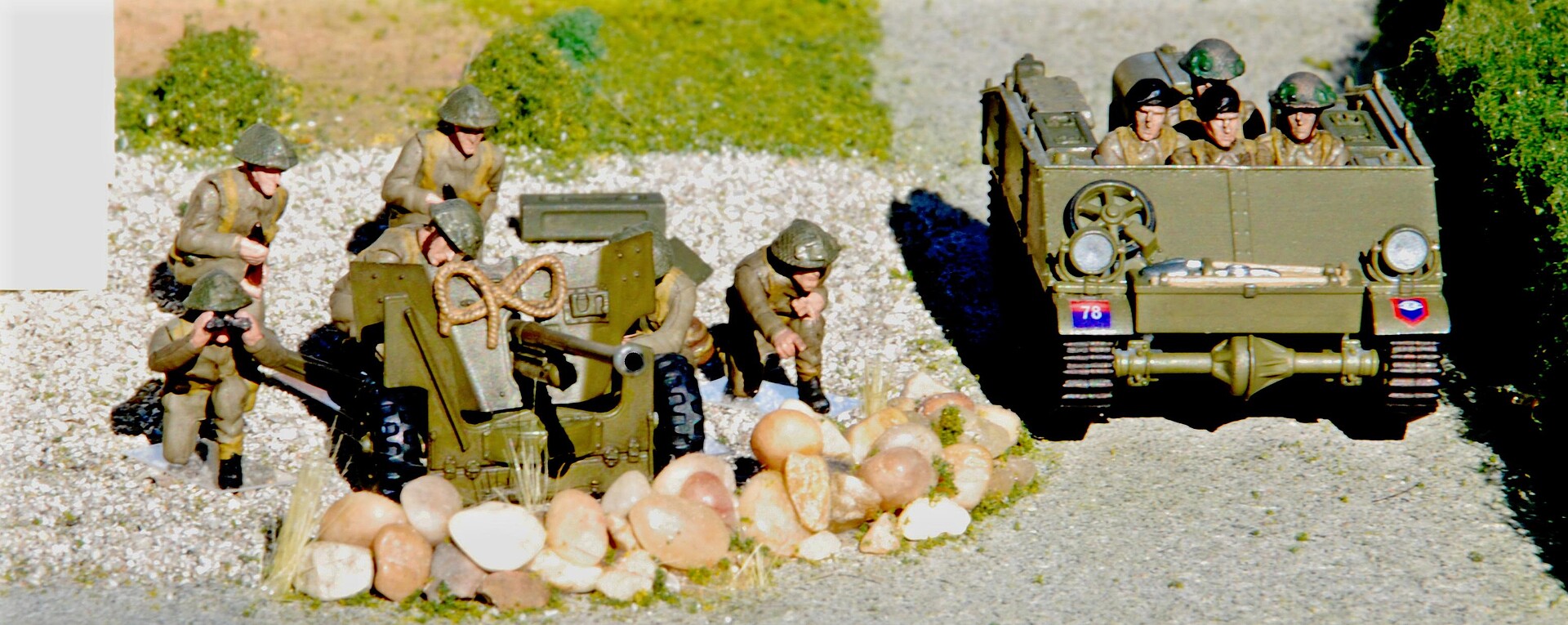 WWII British 6-Pounder Anti-Tank Gun And Crew -- Plastic Model ...