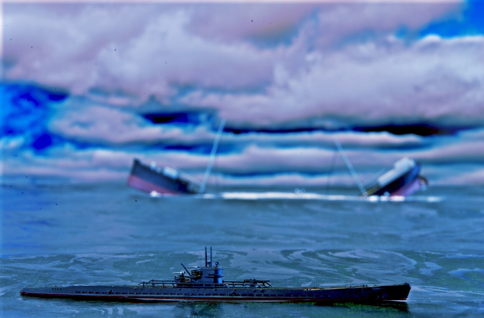 Submarine U-Boat 7C/9C -- Plastic Model Submarine Kit -- 1/700 Scale ...