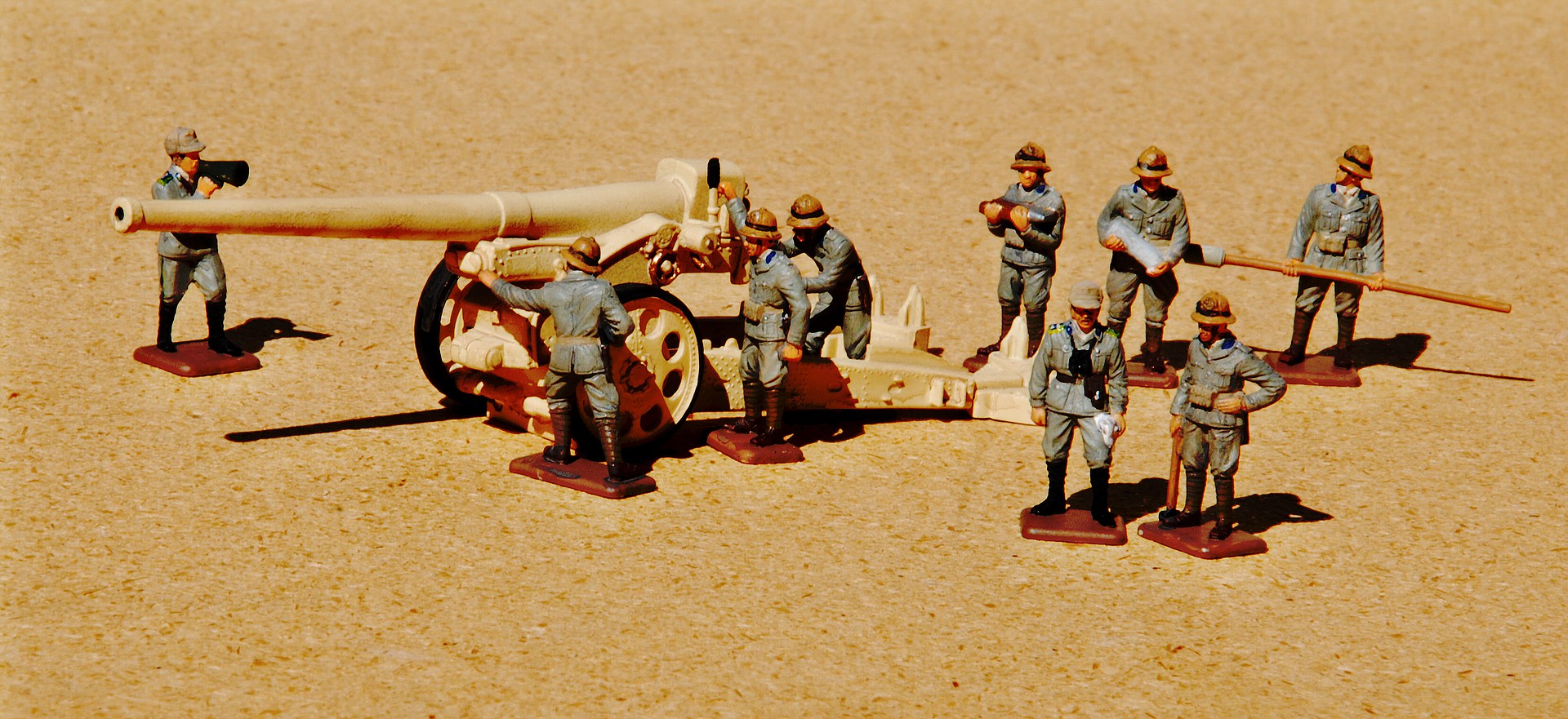 Italian Cannon da149/40 with Crew -- Plastic Model Military Diorama ...