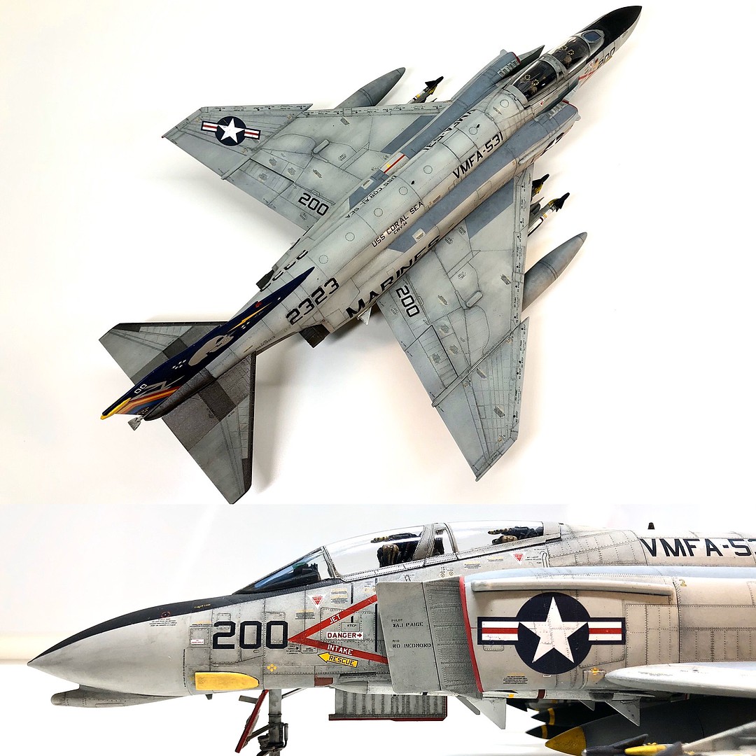 F4B/N WMFA531 gray Ghosts USMC/USN Fighter -- 1/48 Scale -- Plastic ...