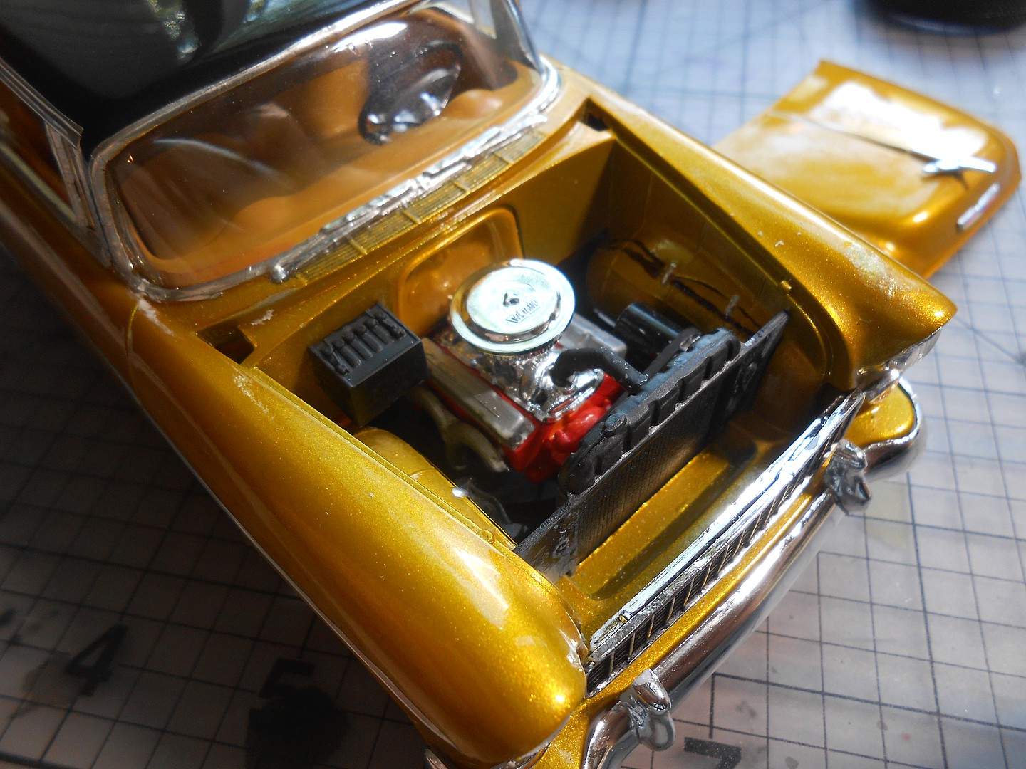 1955 Chevy Bel Air Sedan -- Plastic Model Car Kit -- 1/25 Scale ...