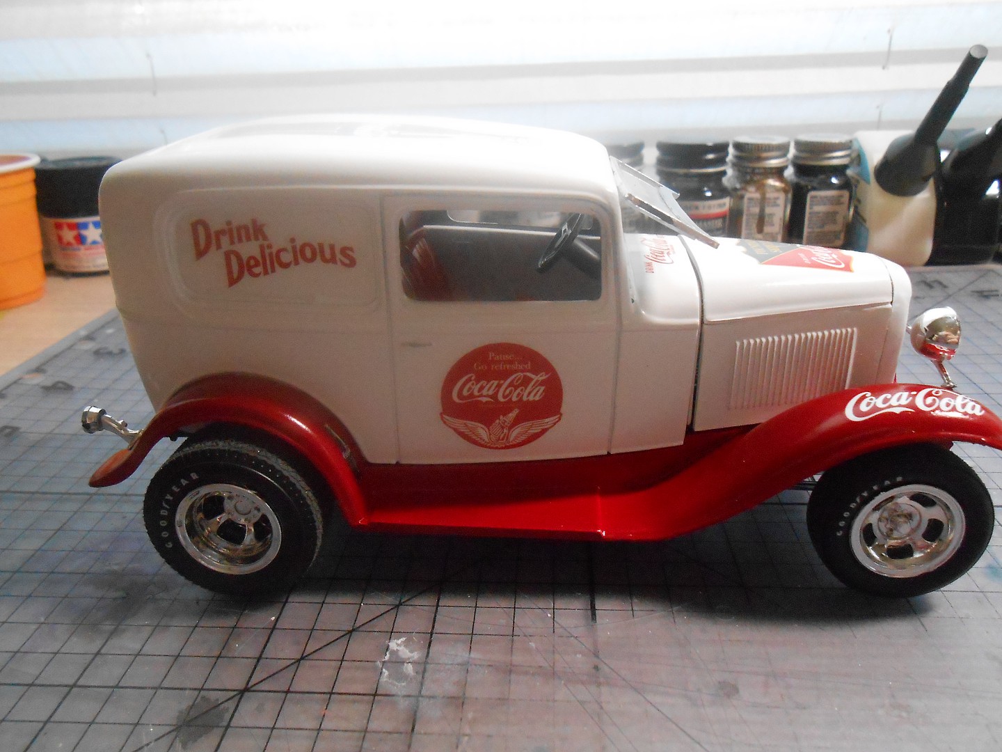 1932 Ford Sedan Delivery Truck, Coca-Cola -- Plastic Model Car Vehicle ...