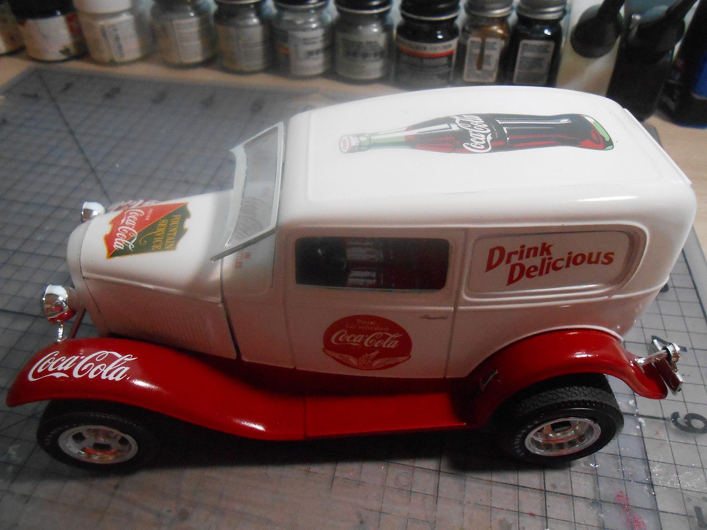 1932 Ford Sedan Delivery Truck, Coca-Cola -- Plastic Model Car Vehicle ...