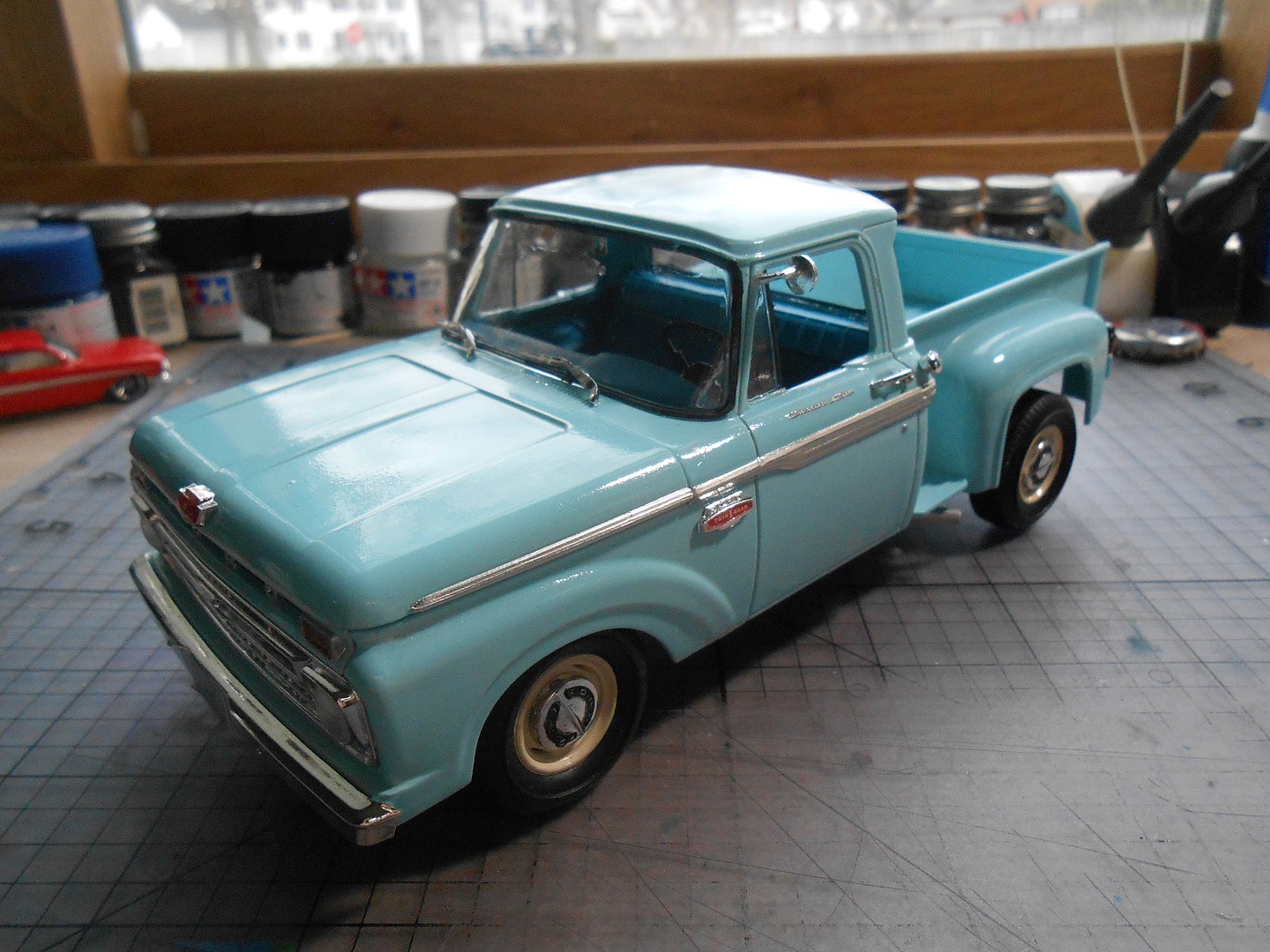 1966 Ford F100 Flareside Pickup Truck -- Plastic Model Vehicle Kit -- 1 ...