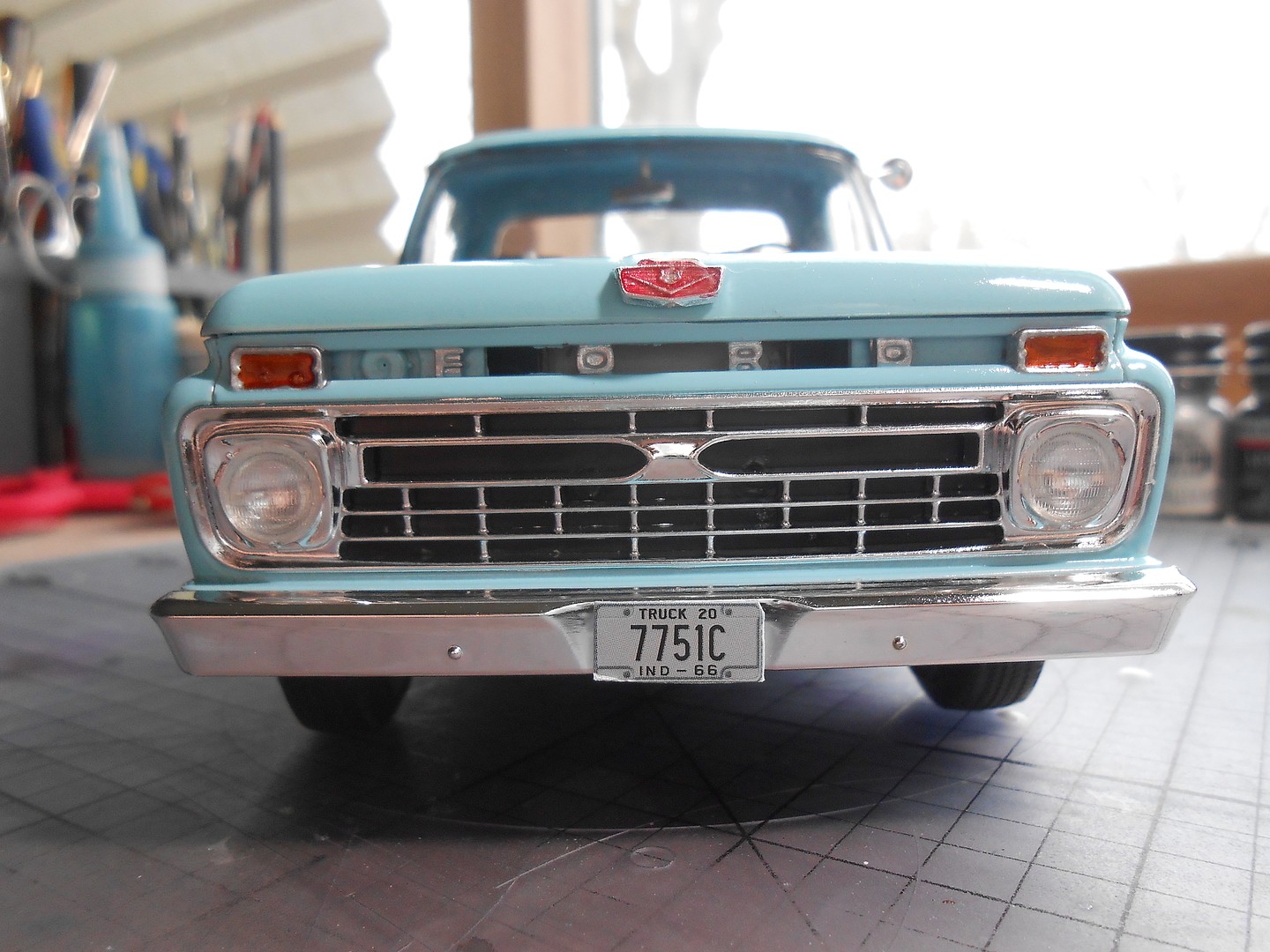 1966 Ford F100 Flareside Pickup Truck -- Plastic Model Vehicle Kit -- 1 ...