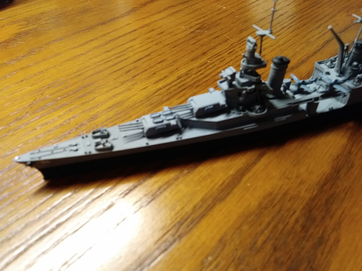 US Navy Indianapolis Cruiser Boat -- Plastic Model Military Ship Kit ...