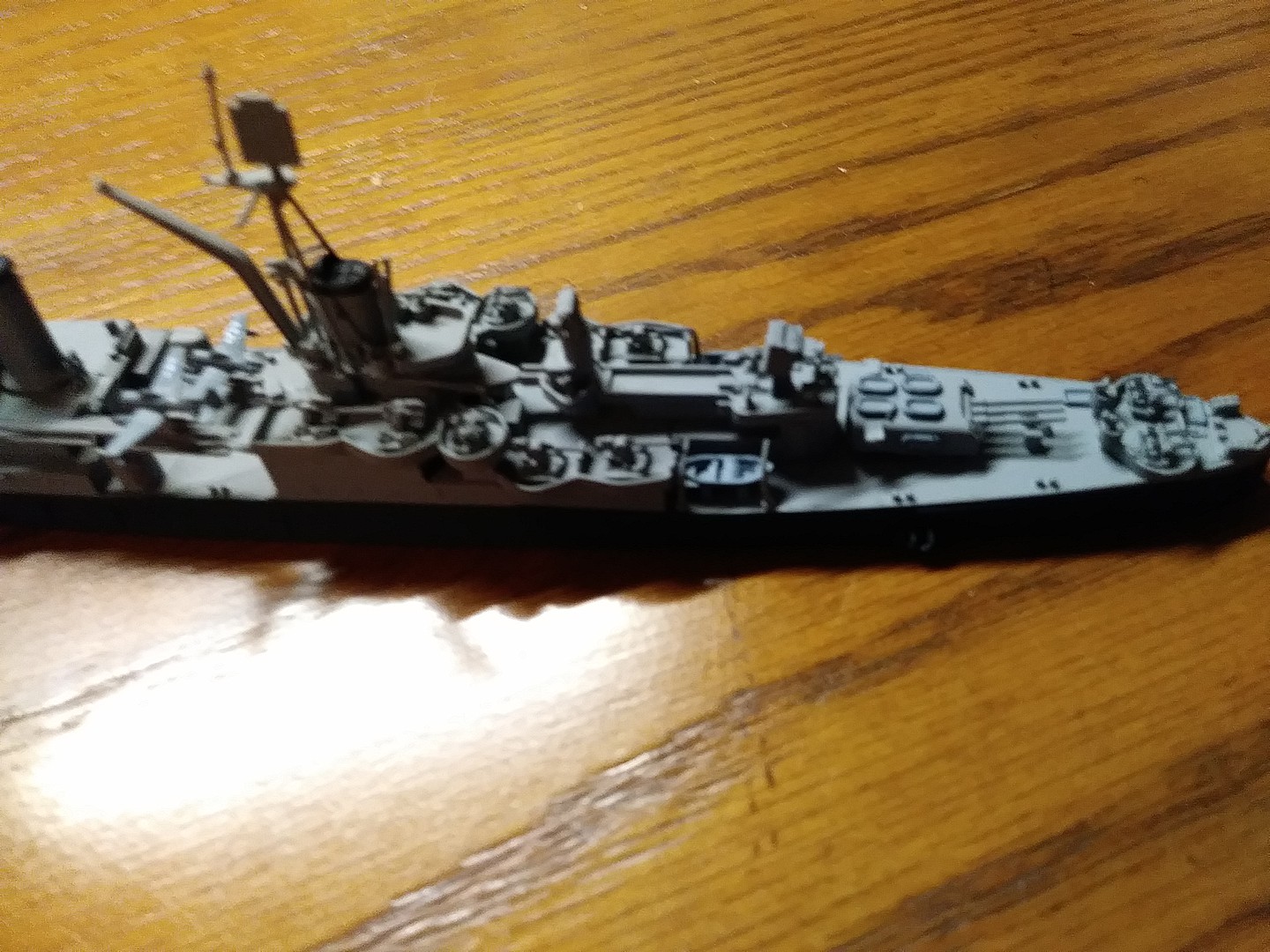 US Navy Indianapolis Cruiser Boat -- Plastic Model Military Ship Kit ...