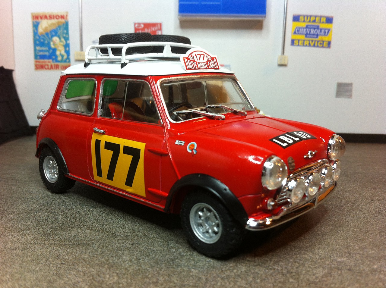 Mini Cooper 1275S Rallycar Racecar -- Plastic Model Car Kit -- 1/24 ...