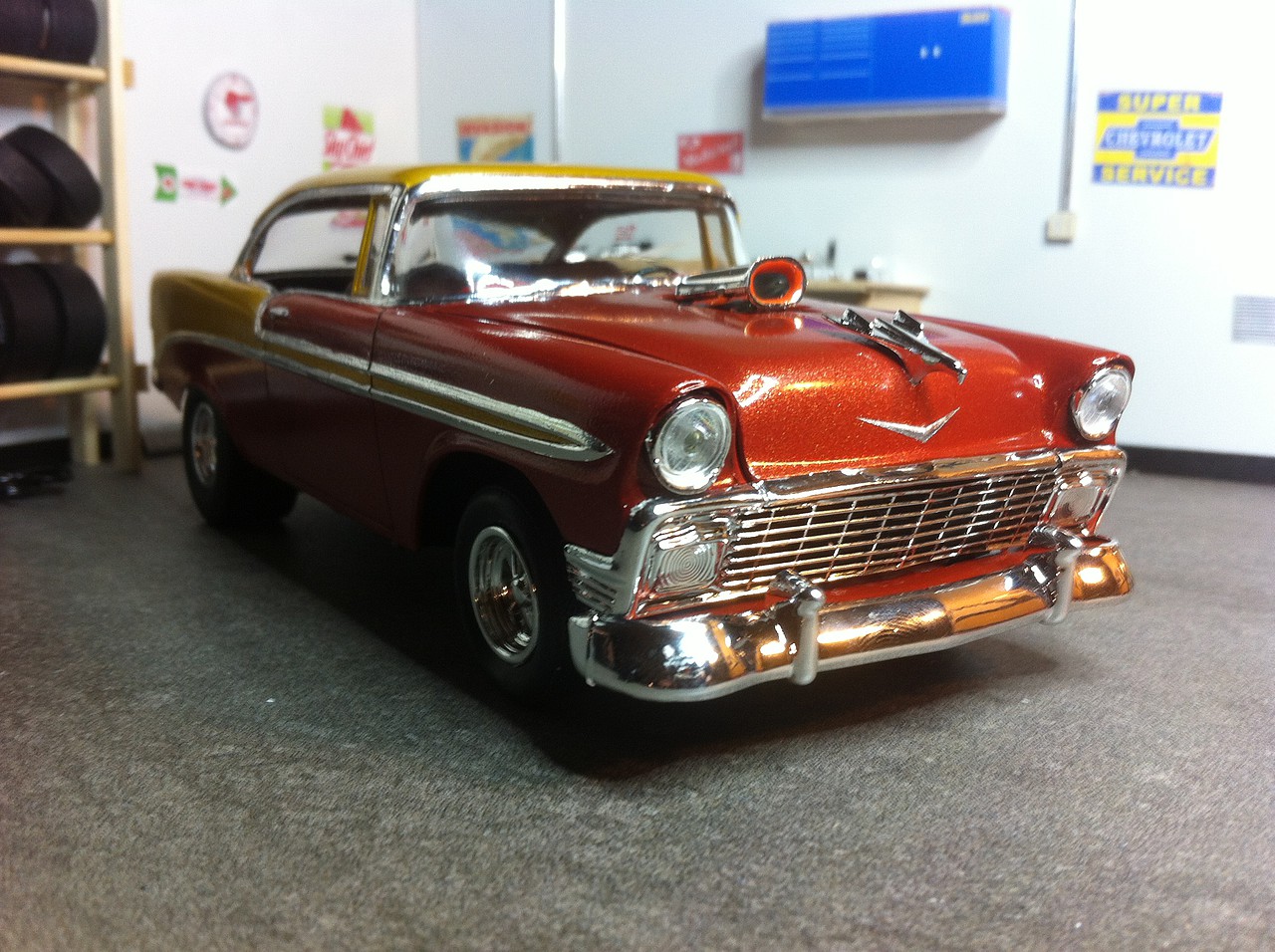 1956 Chevy Bel Air -- Plastic Model Car Kit -- 1/24 Scale -- #850881 ...