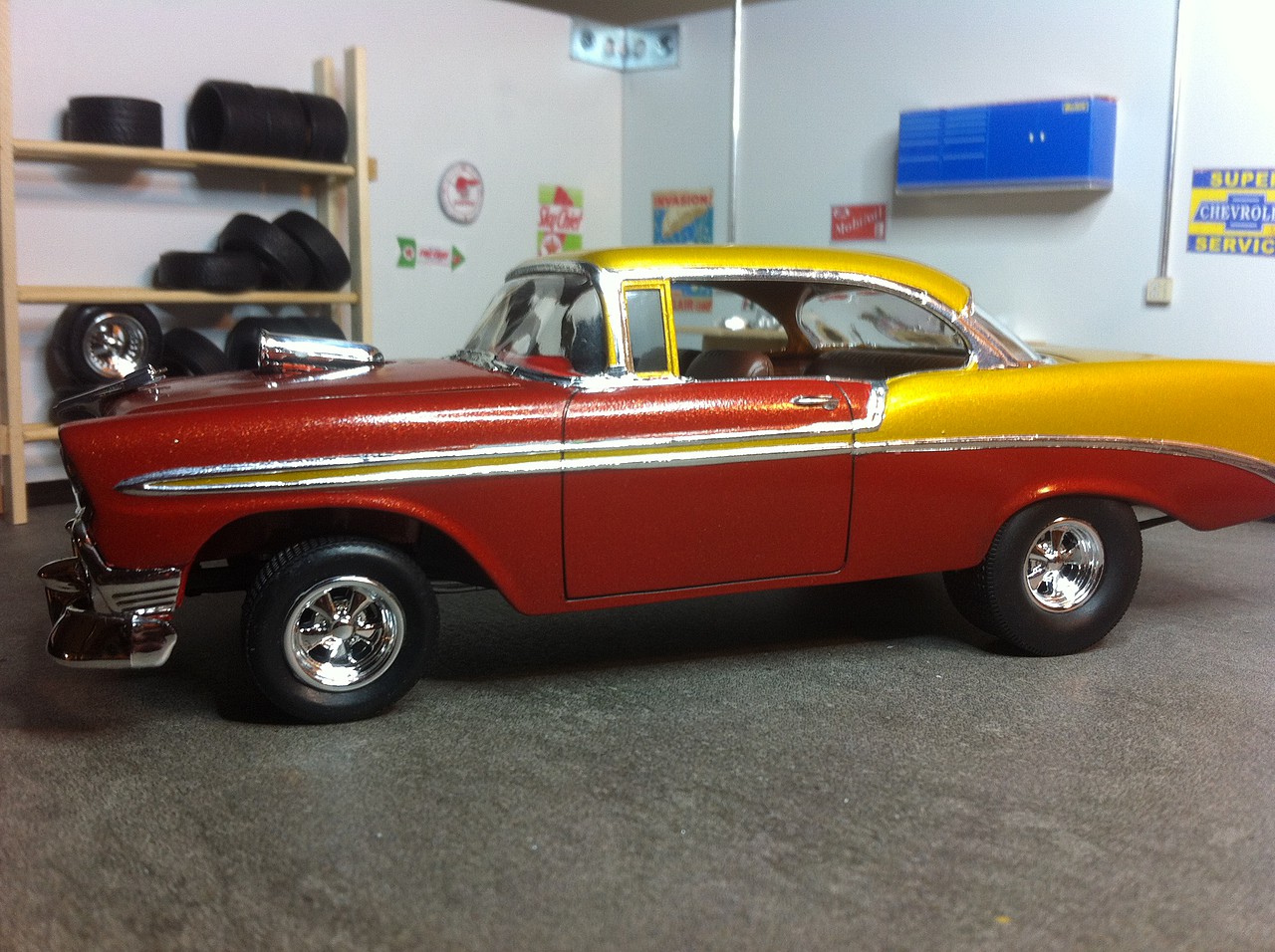 1956 Chevy Bel Air -- Plastic Model Car Kit -- 1/24 Scale -- #850881 ...