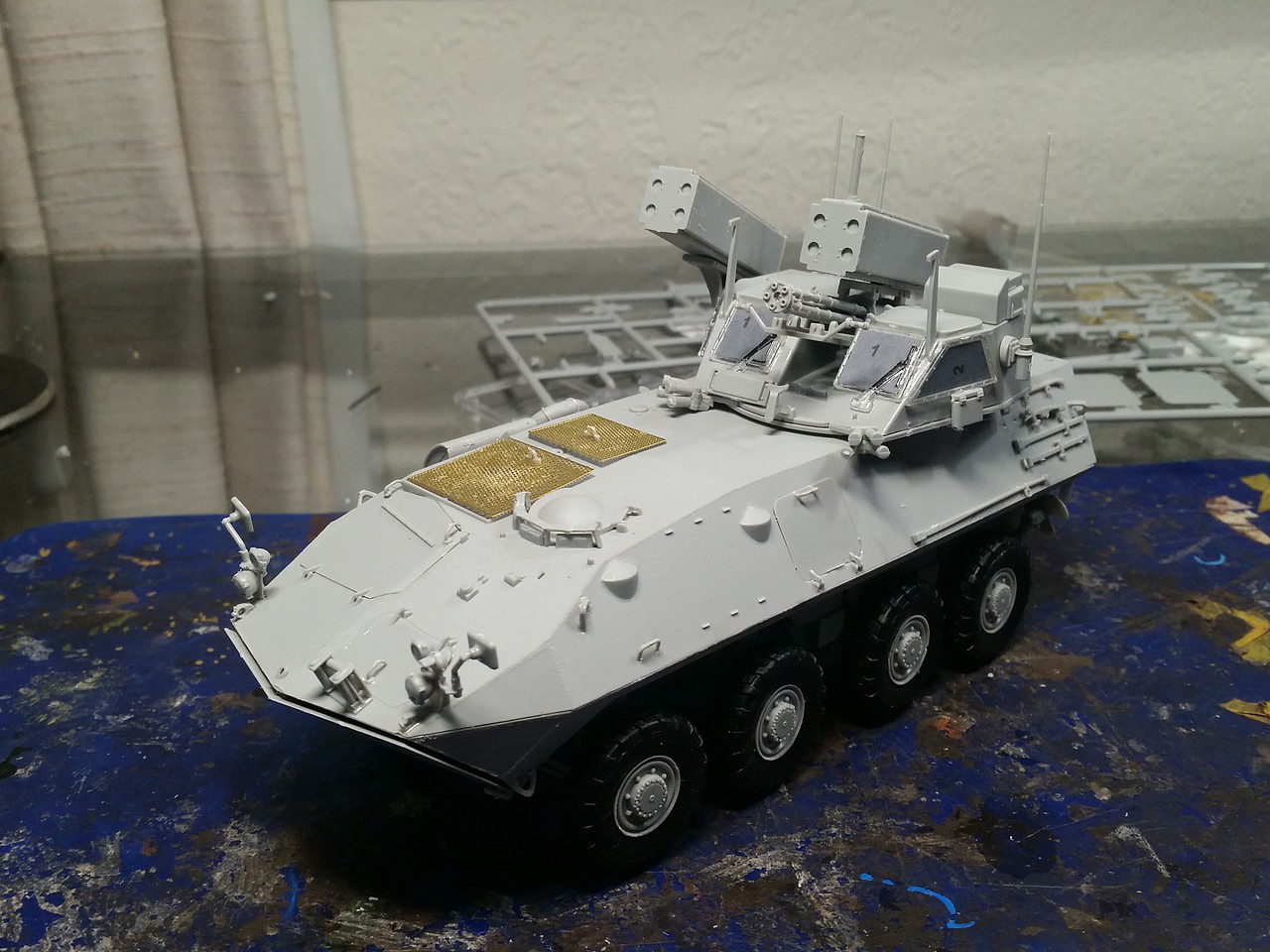 USMC LAV-AD Light Armored Air Defense Vehicle -- Plastic Model Kit -- 1 ...