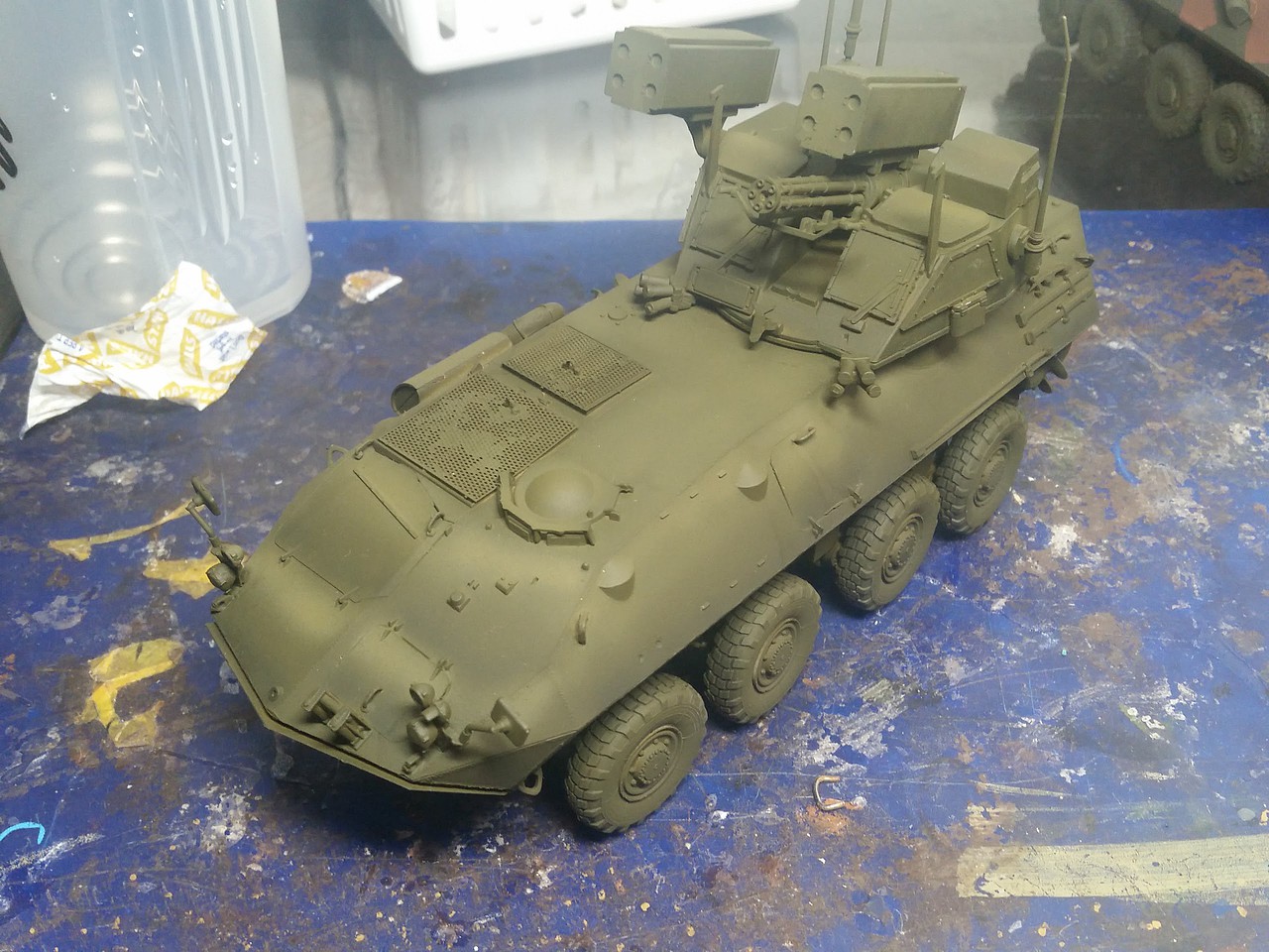 USMC LAV-AD Light Armored Air Defense Vehicle -- Plastic Model Kit -- 1 ...