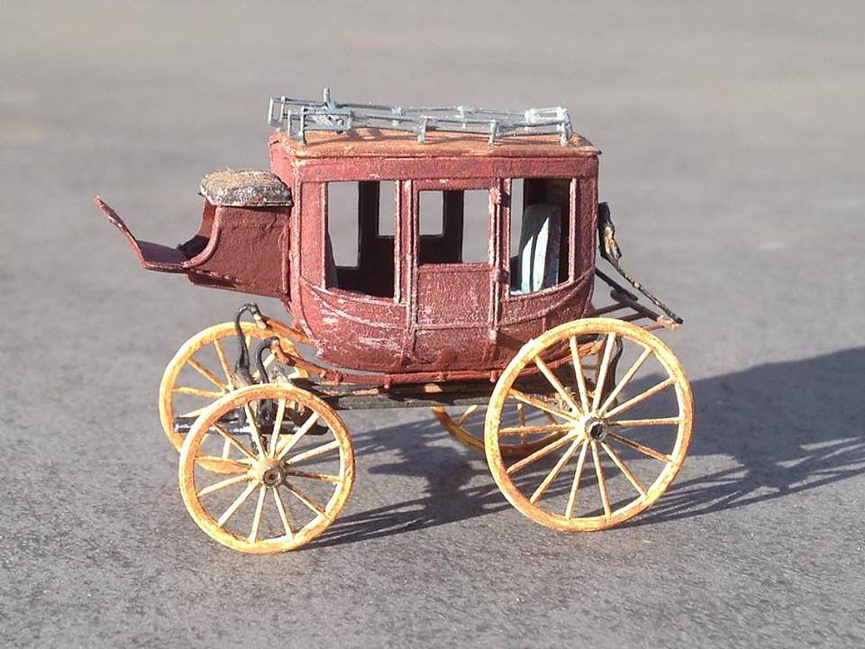 1890's Stagecoach -- Plastic Model Kit -- HO Scale -- #230 pictures by ...
