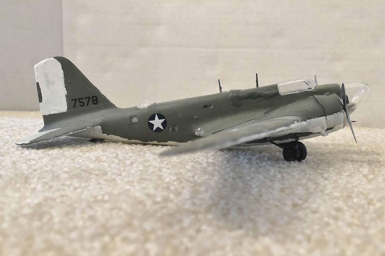 B18A at War Bomber -- Plastic Model Airplane Kit -- 1/72 Scale ...