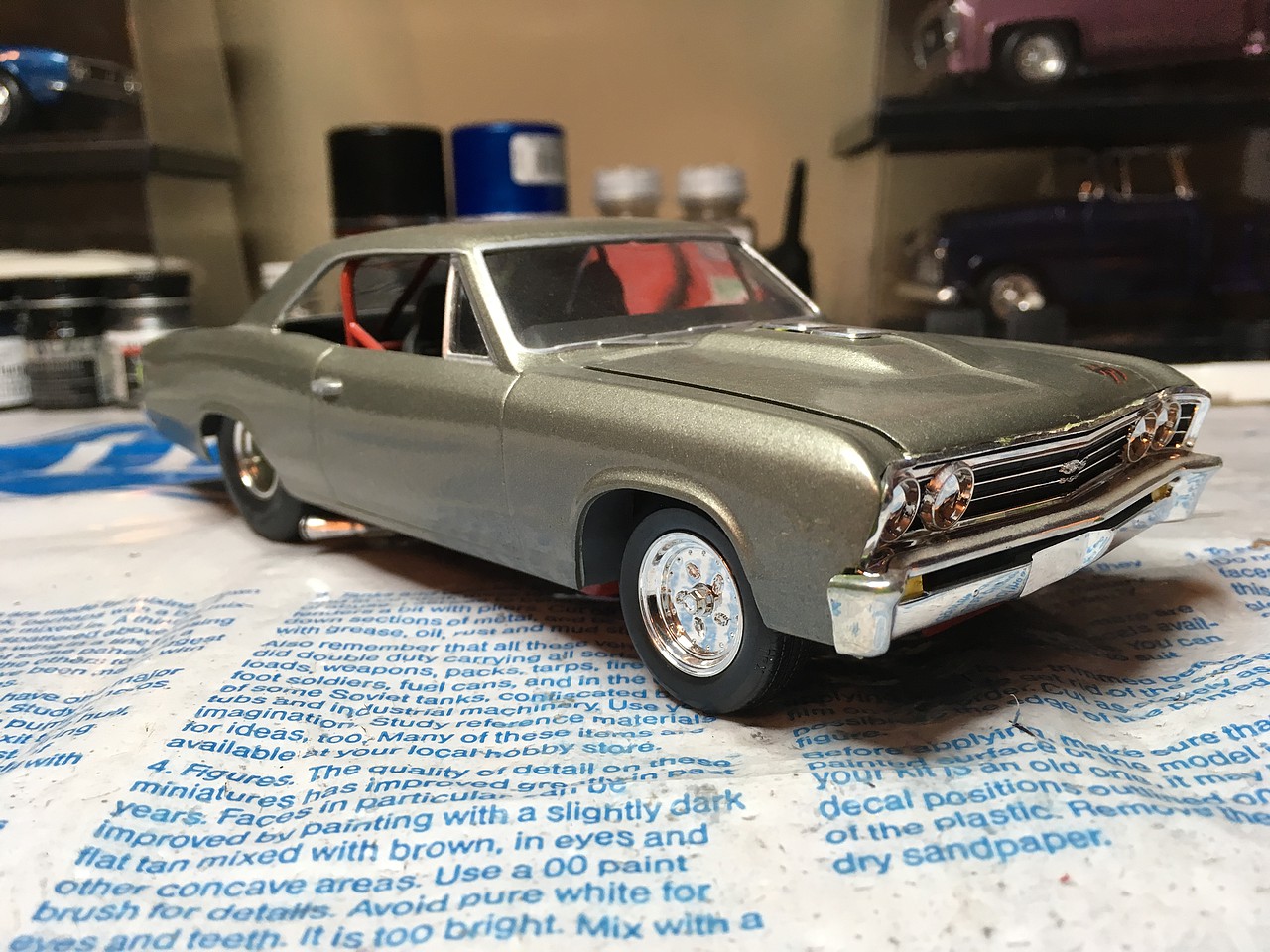 1967 Chevelle Pro Street -- Plastic Model Car Kit -- 1/25 Scale ...