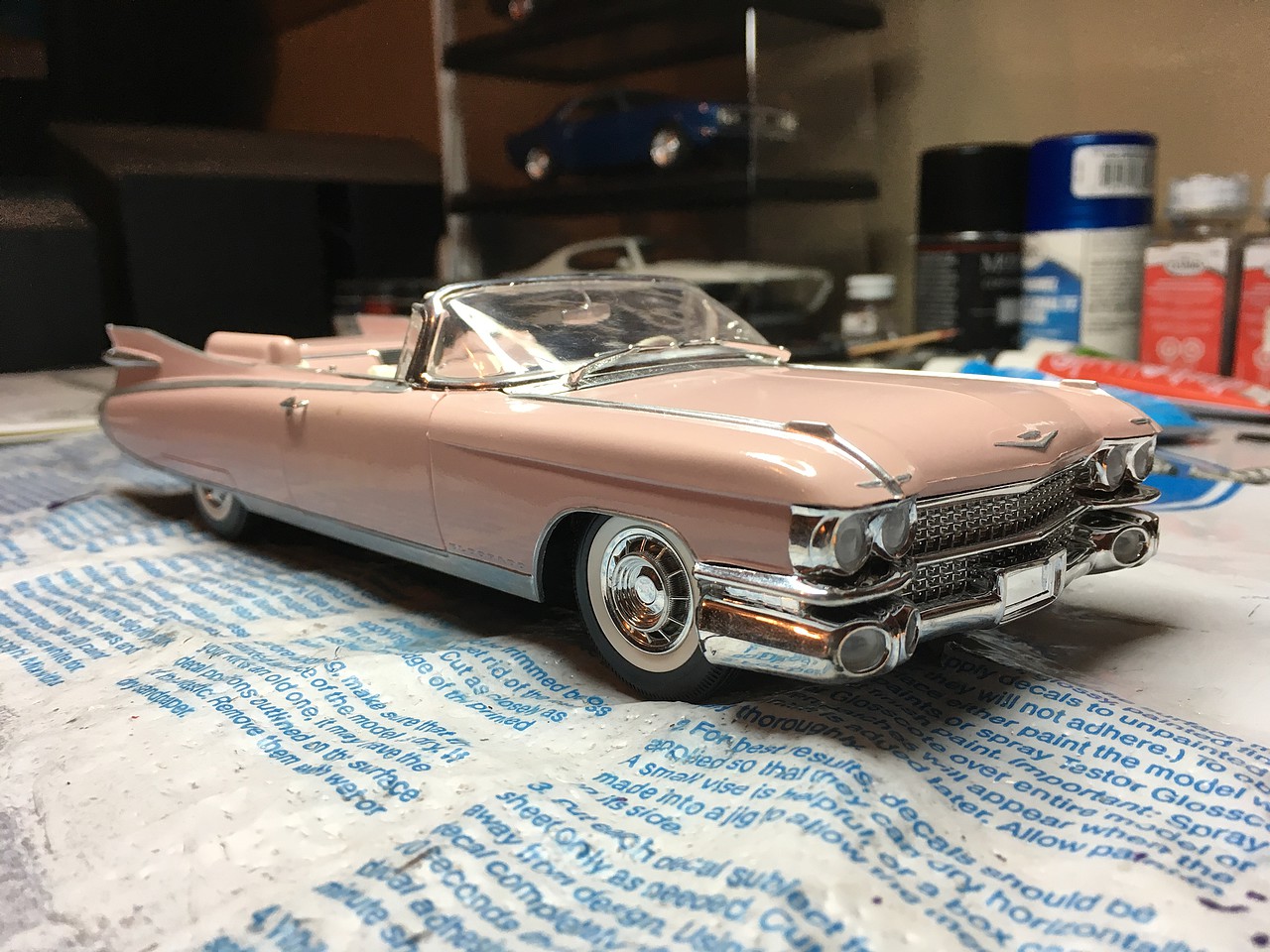 '59 Cadillac Eldorado Hardtop -- Plastic Model Car Kit -- 1/25 Scale ...