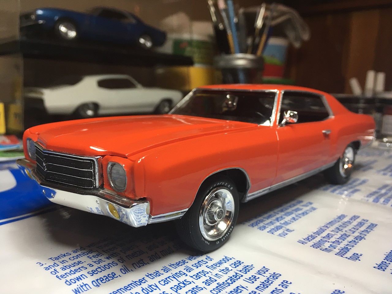 1970 Chevy Monte Carlo -- Plastic Model Car Kit -- 1/25 Scale -- #928 ...