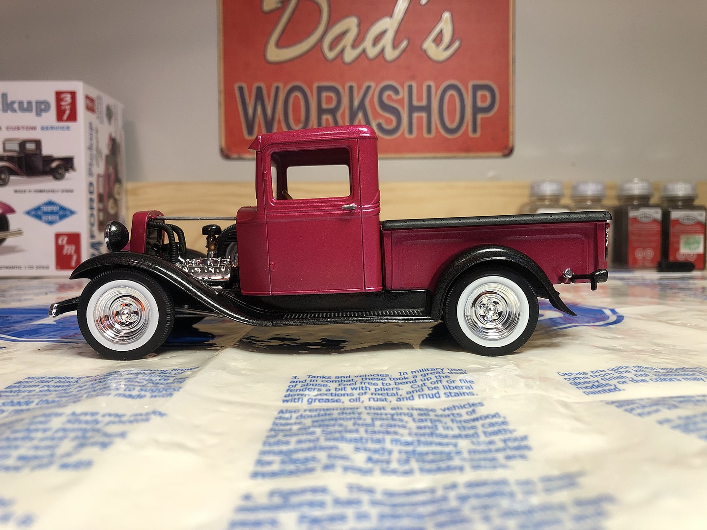 1934 Ford Pickup -- Plastic Model Truck Kit -- 1/25 Scale -- #1120 ...