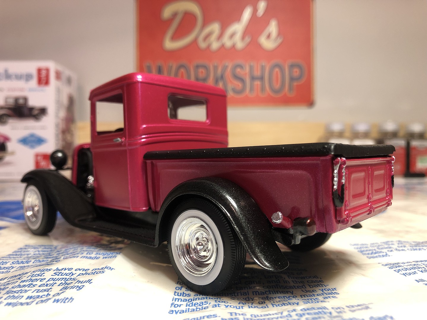 1934 Ford Pickup -- Plastic Model Truck Kit -- 1/25 Scale -- #1120 ...