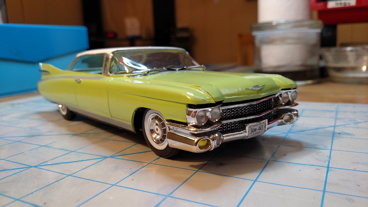 '59 Cadillac Eldorado Hardtop -- Plastic Model Car Kit -- 1/25 Scale ...