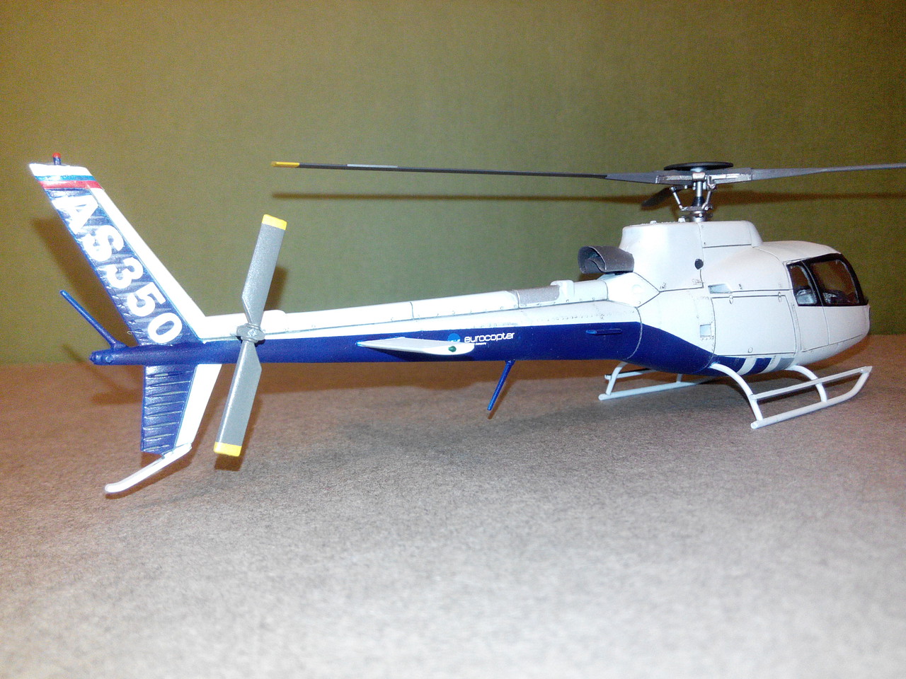 AS350 Squirrel Police French Helicopter -- Plastic Model Helicopter Kit ...