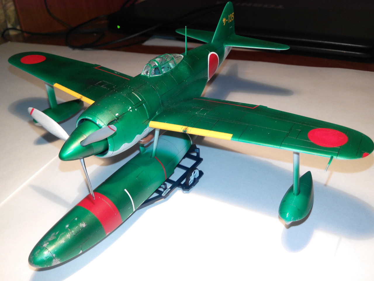 Kawanishi N1K1 Kyofu Floatplane Fighter -- Plastic Model Airplane Kit ...