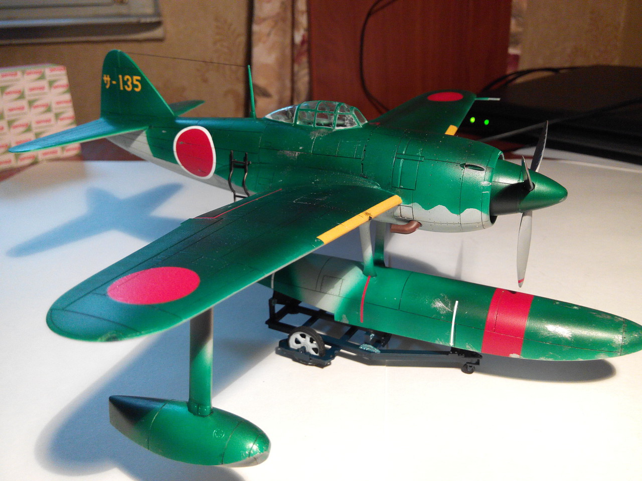 Kawanishi N1K1 Kyofu Floatplane Fighter -- Plastic Model Airplane Kit ...