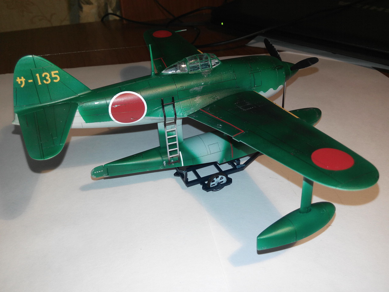 Kawanishi N1K1 Kyofu Floatplane Fighter -- Plastic Model Airplane Kit ...