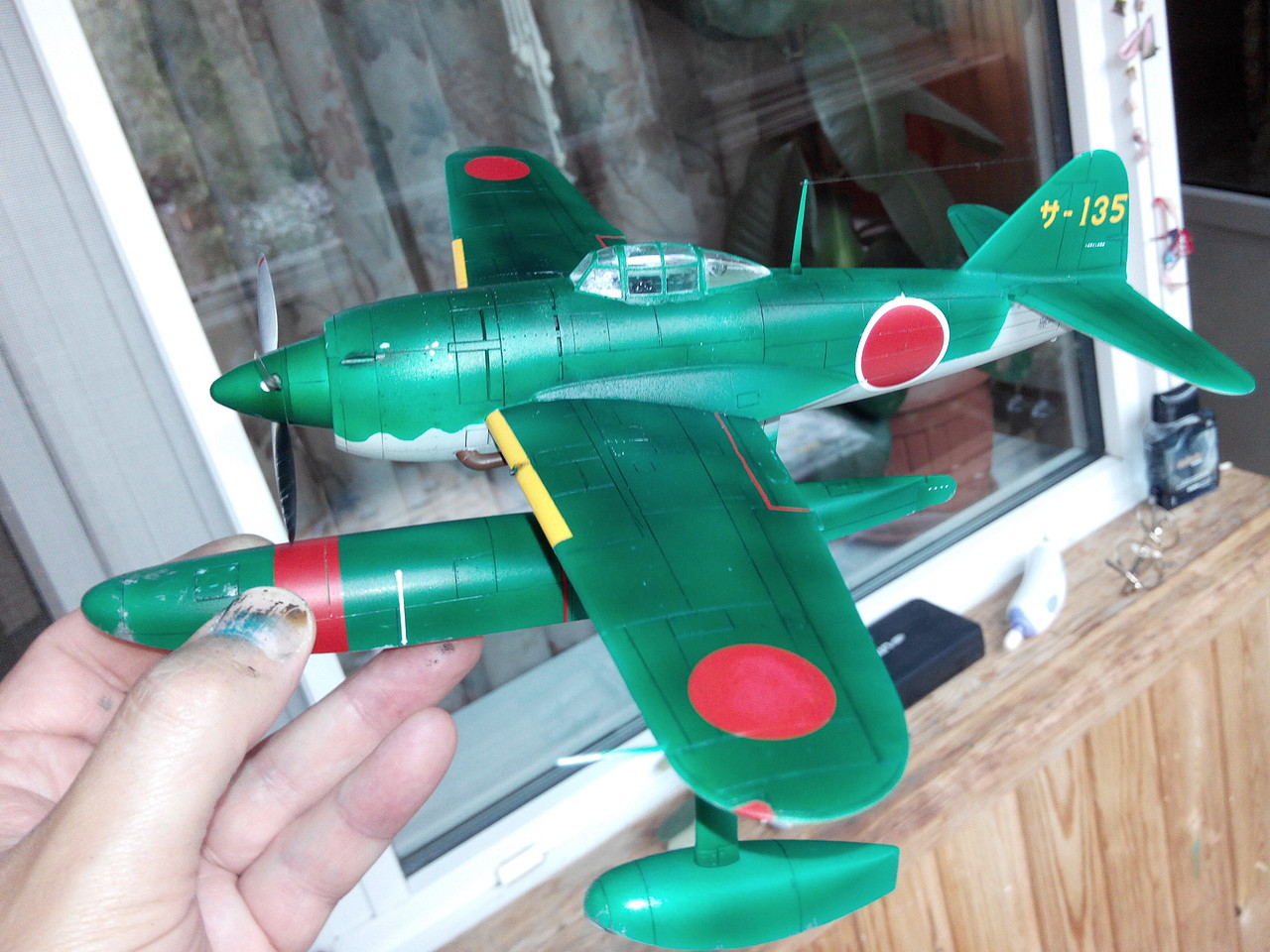 Kawanishi N1K1 Kyofu Floatplane Fighter -- Plastic Model Airplane Kit ...