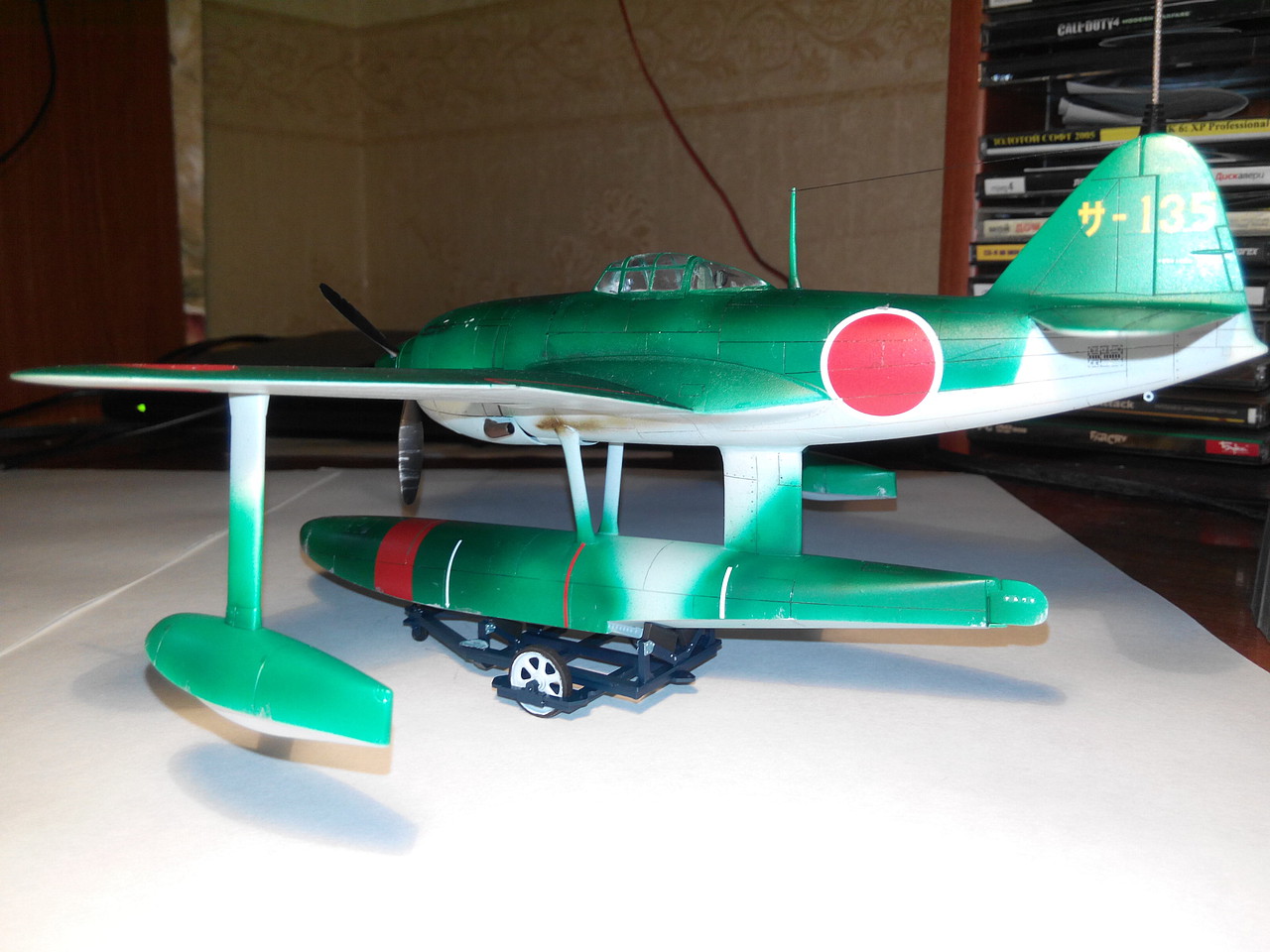 Kawanishi N1K1 Kyofu Floatplane Fighter -- Plastic Model Airplane Kit ...
