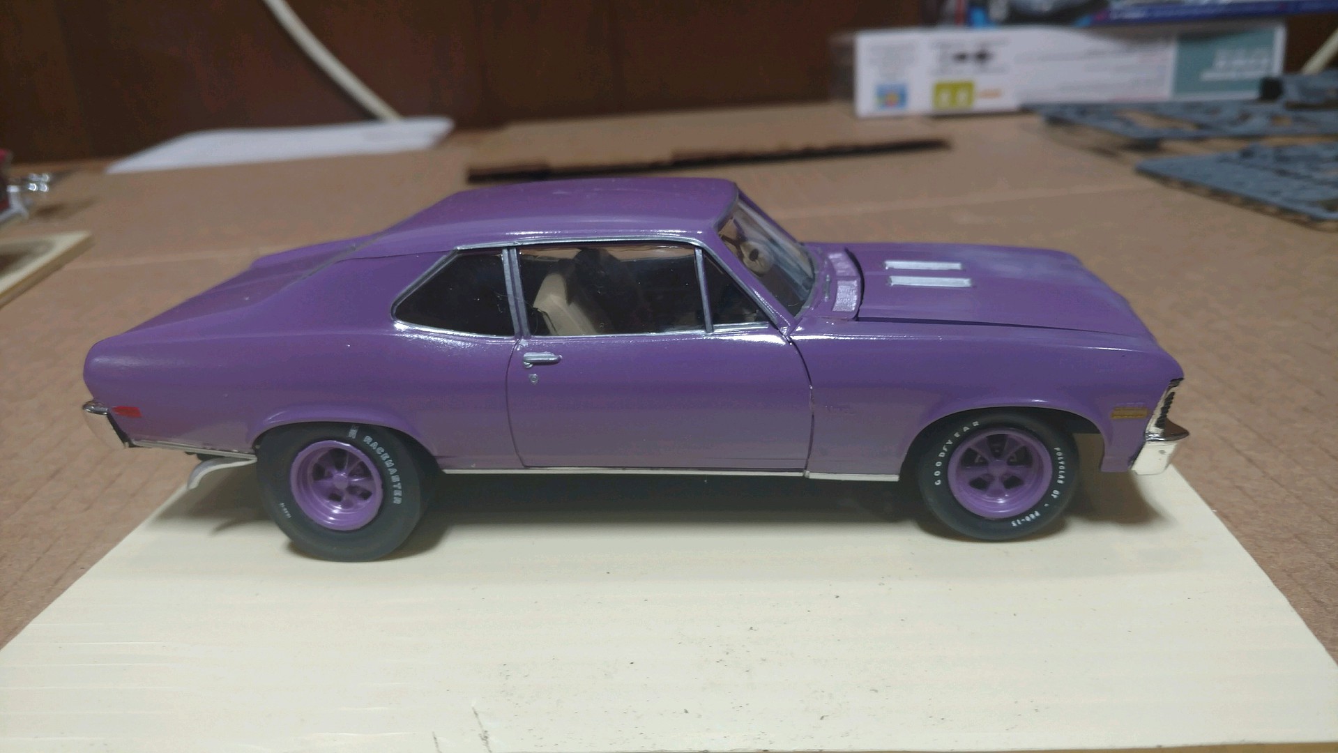 1972 Chevy Nova SS 'Old Pro' 2T -- Plastic Model Car Kit -- 1/25 Scale ...