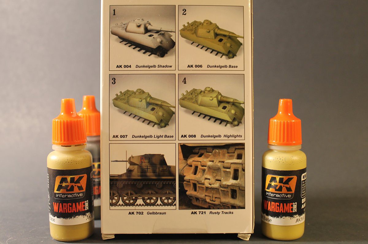 Wargame German Dunkelgelb Acrylic -- Hobby and Model Paint Set -- #1552 ...