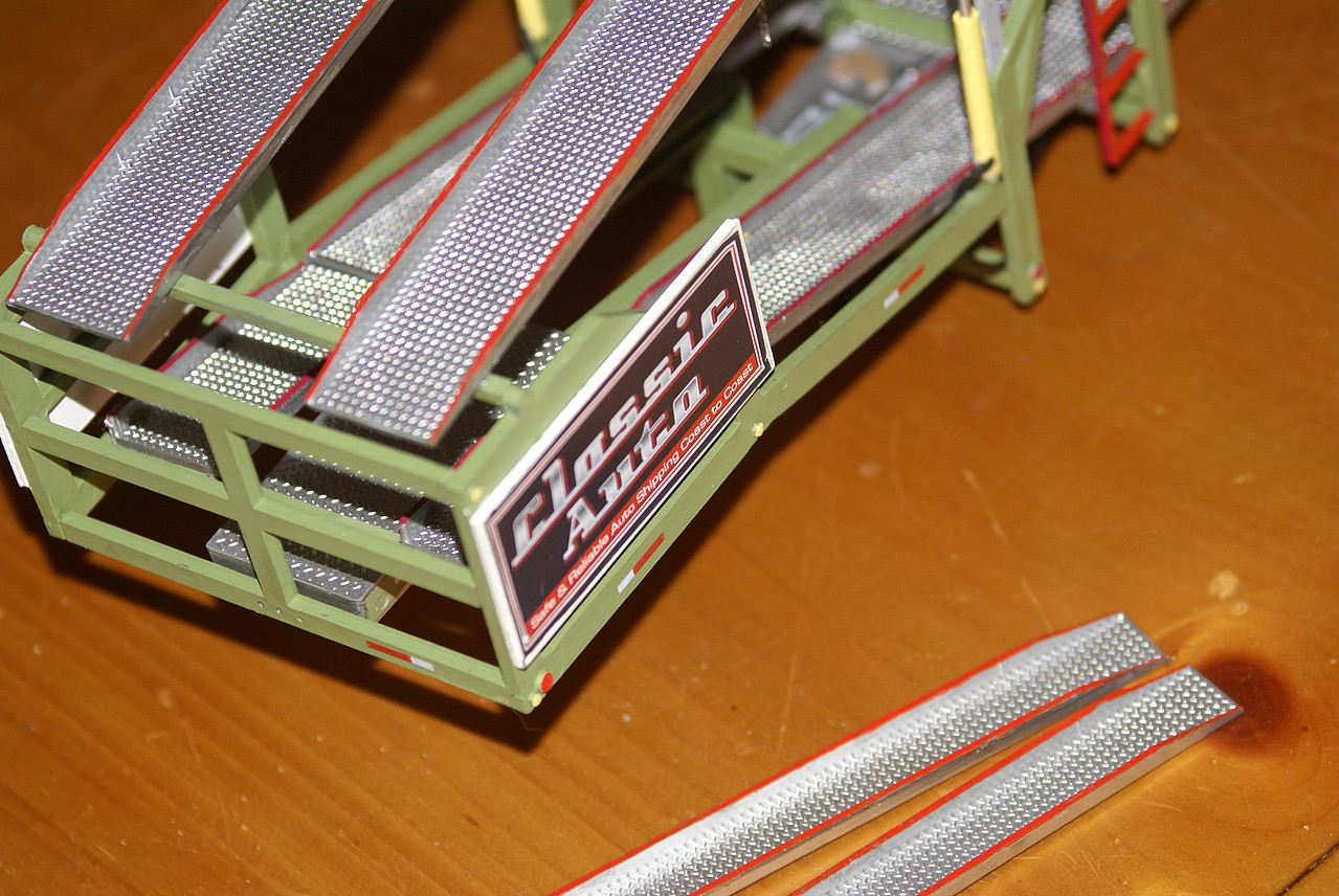 Auto Transport Trailer -- Plastic Model Trailer Kit -- 1/25 Scale ...