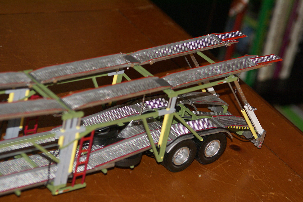 Auto Transport Trailer -- Plastic Model Trailer Kit -- 1/25 Scale ...