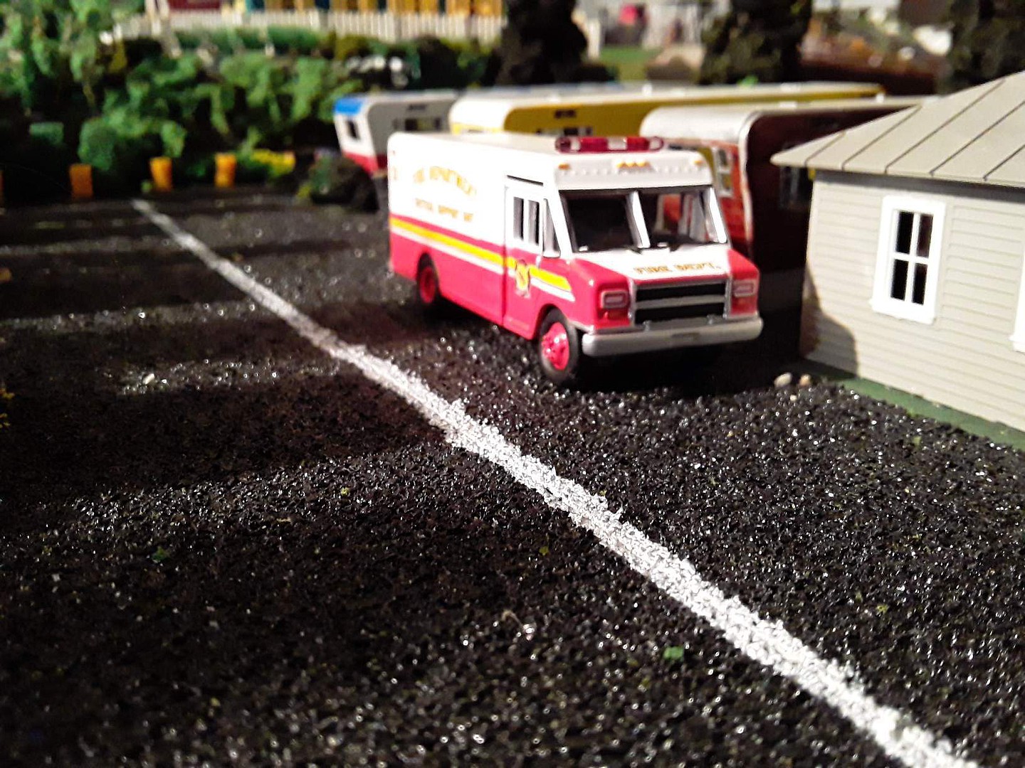 1990 GMC Step Van Fire Department -- HO Scale Model Railroad Vehicle ...