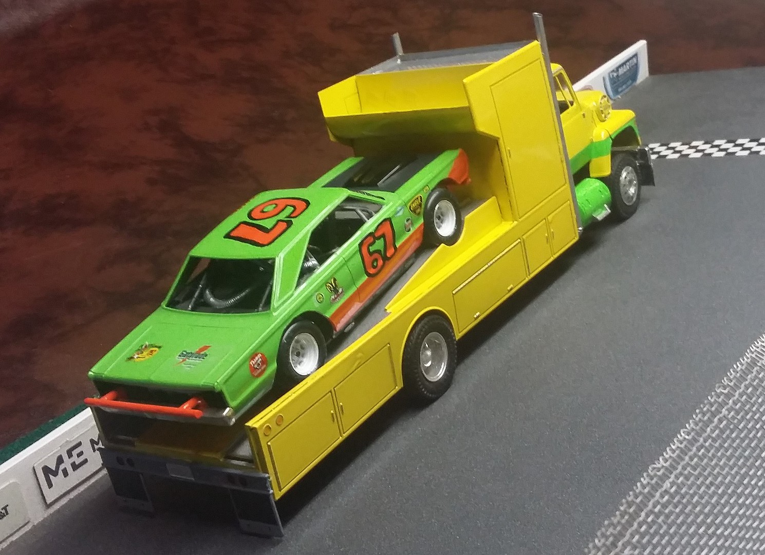Petty Race Team Dodge Dart/Hauler Truck -- Plastic Model Vehicle Kit ...