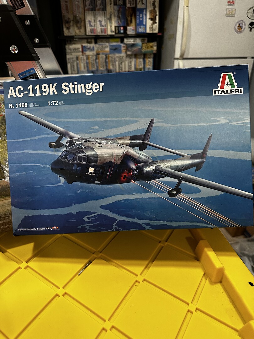 Gallery Pictures Italeri C-119K Stinger Flying Gunship Plastic Model ...