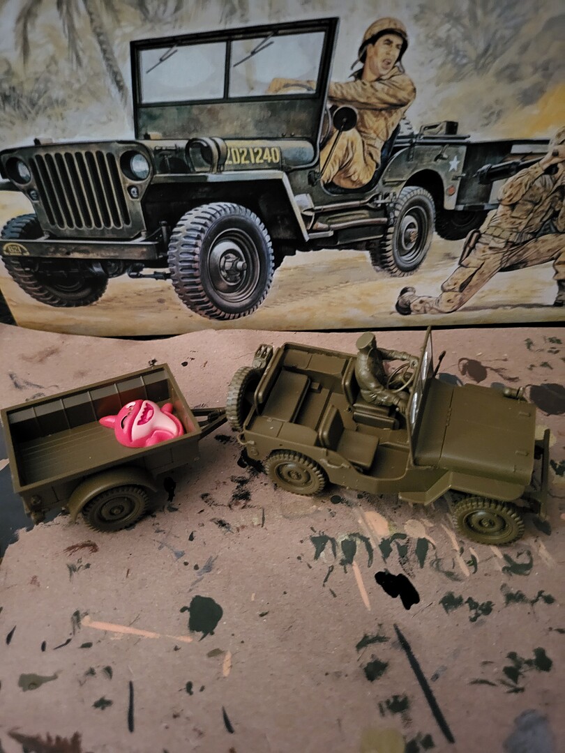 Jeep -- Plastic Model Military Vehicle Kit -- 1/35 Scale -- #550314 ...