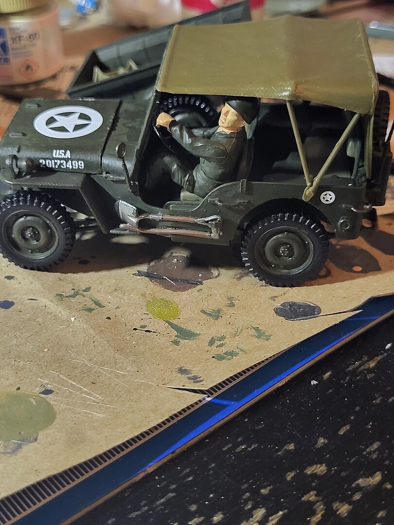 Jeep -- Plastic Model Military Vehicle Kit -- 1/35 Scale -- #550314 ...