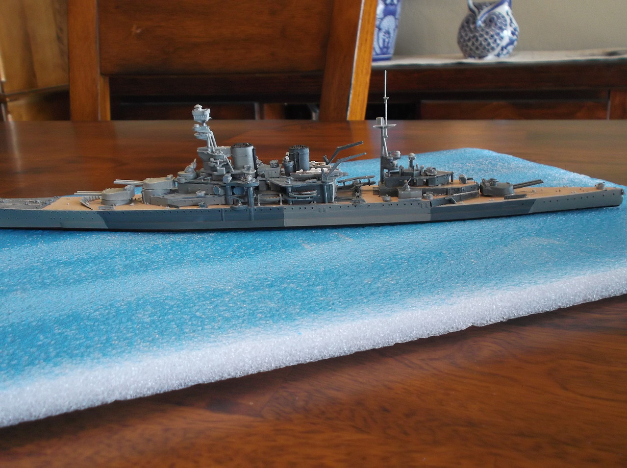 HMS Repulse Battle Cruiser Waterline Boat -- Plastic Model Military ...