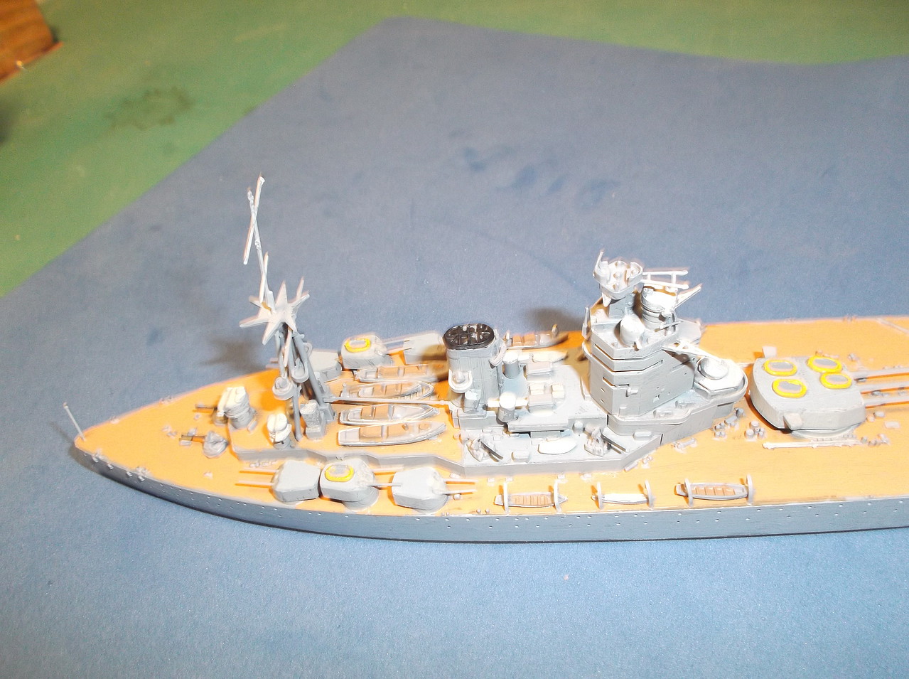 HMS Rodney Battleship Waterline Boat -- Plastic Model Military Ship Kit ...