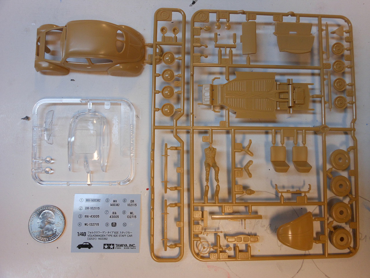Gallery Pictures Tamiya Volkswagen Type 82E Staff Car WWII Plastic ...