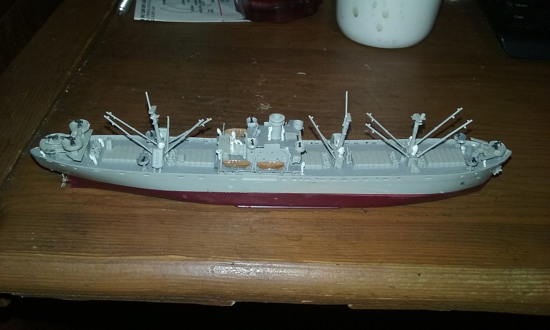 SS John W Brown Liberty Ship -- Plastic Model Military Ship -- 1/700 ...