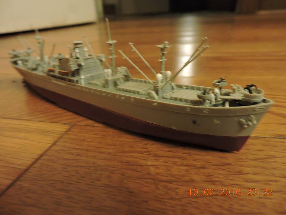 SS John W Brown Liberty Ship -- Plastic Model Military Ship -- 1/700 ...
