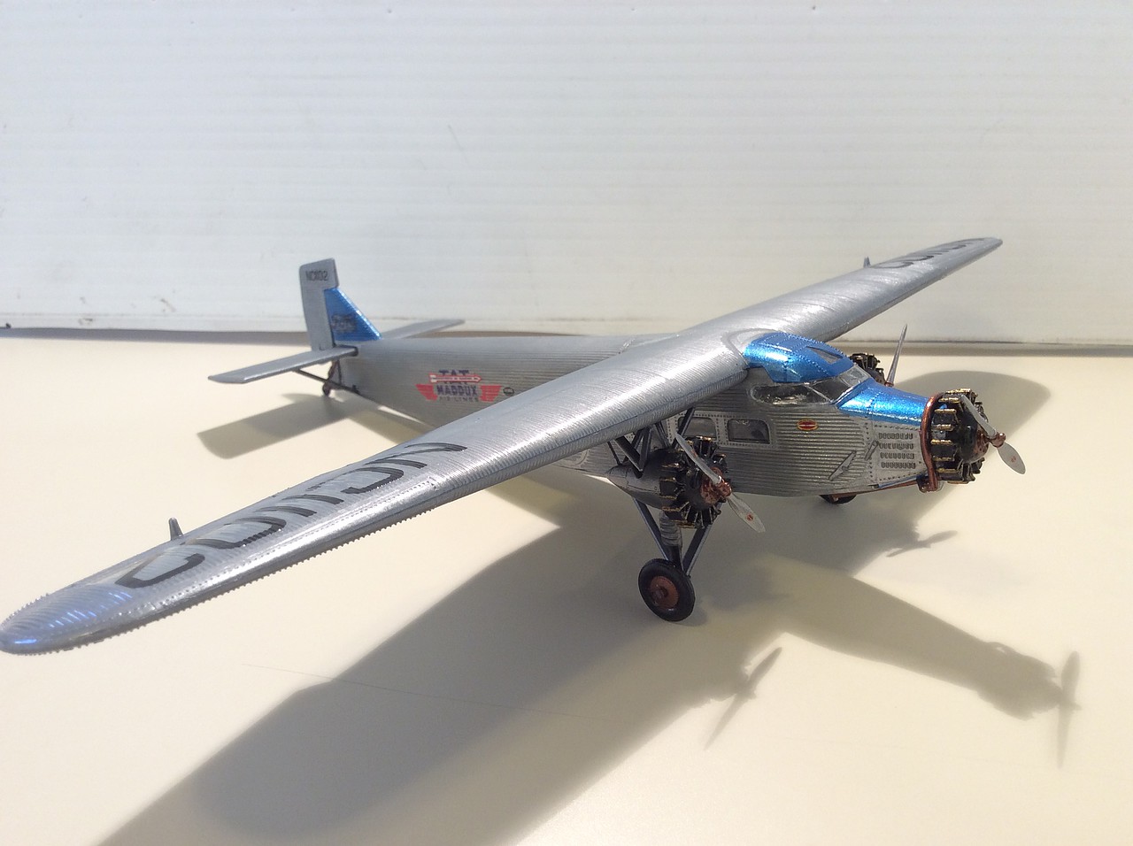 Ford Tri Motor -- Plastic Model Airplane Kit -- 1/77 Scale -- #855246 ...