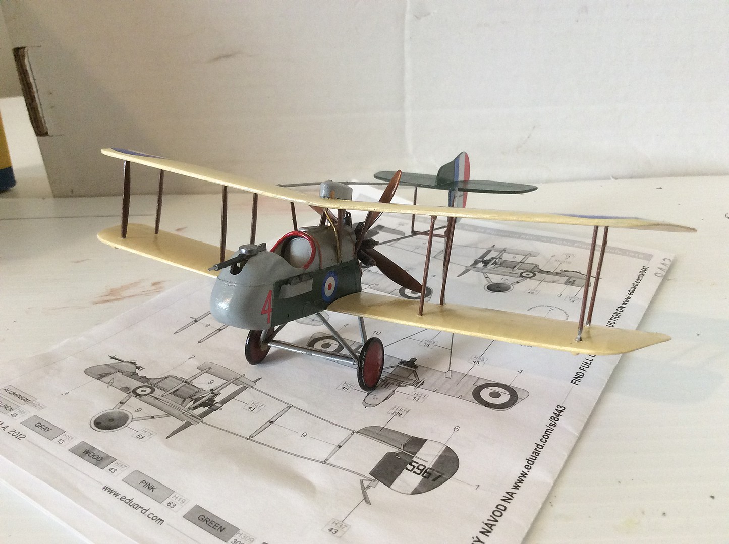 Airco DH2 BiPlane Fighter (Weekend Edition) -- Plastic Model Airplane ...