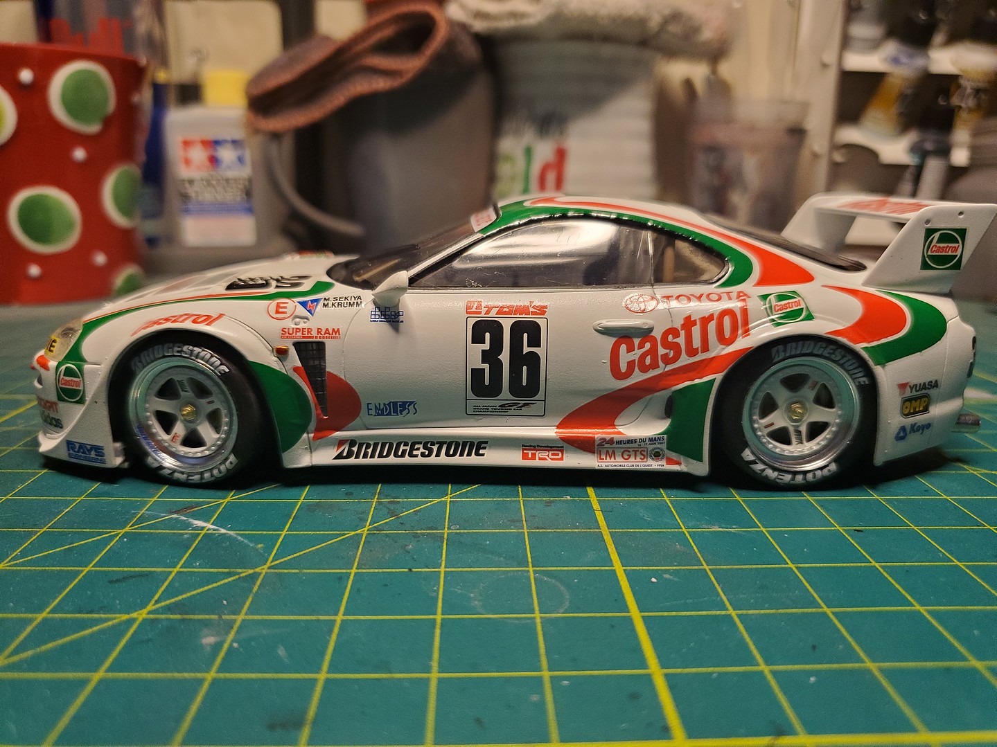 Castrol Toyota Toms Supra GT Racecar -- Plastic Model Car Kit -- 1/24 ...