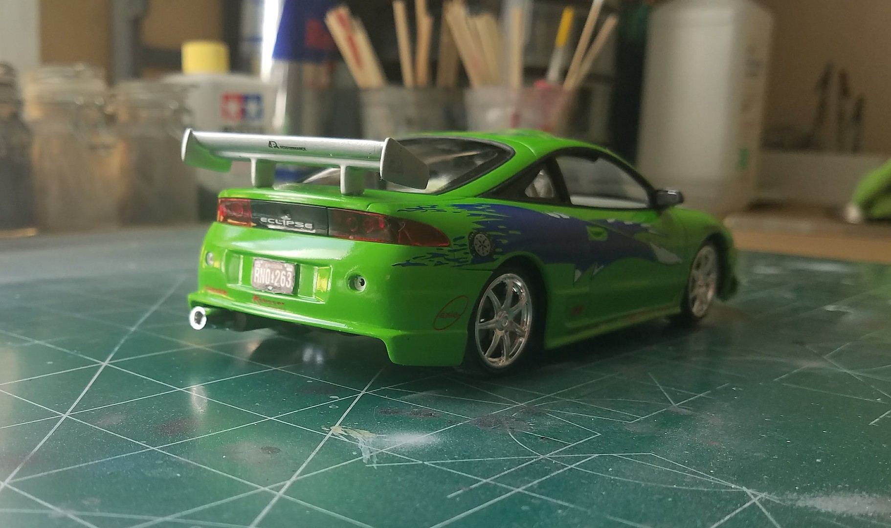 Fast & Furious Brian's Mitsubishi Eclipse -- Plastic Model Car Kit -- 1 ...