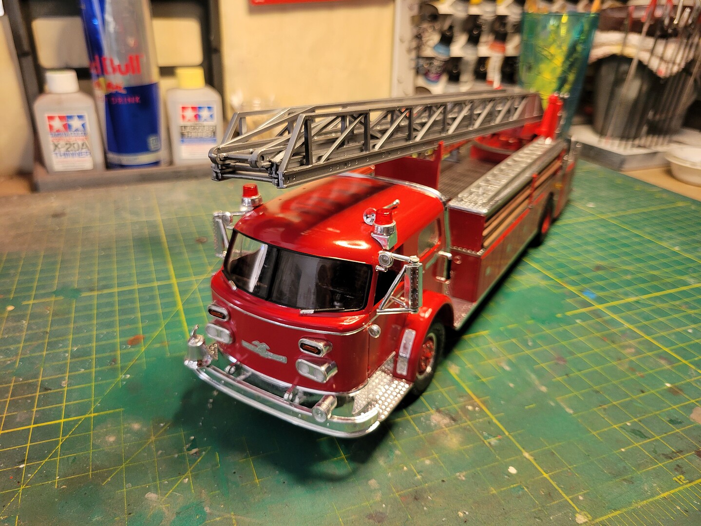American LaFrance Ladder Chief FireTruck -- Plastic Model Truck Vehicle ...